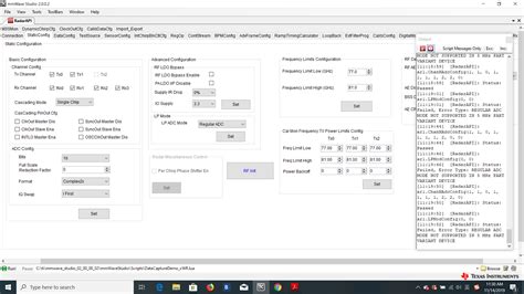 DCA EVM REGULAR ADC MODE NOT SUPPORTED IN MHz PART VARIANT DEVICE Sensors Forum