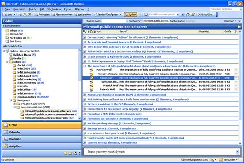 Mapilab Nntp For Outlook Screenshots Newsgroups Direkt In Outlook