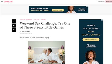 Glamour Com Weekend Sex Challenge Try One Of These Sexy Babe Games Dr Ava Cadell