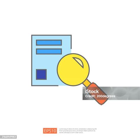 문서 위에 있는 돋보기로 연구 조사 및 분석의 개념을 나타냅니다 개선에 대한 스톡 벡터 아트 및 기타 이미지 개선 검사 보기 검색 Istock