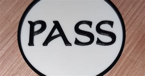 Board Game Pass Token By Tt Download Free Stl Model