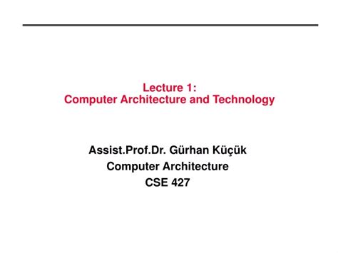 Ppt Modern Computer Architecture Understanding Design And Trends