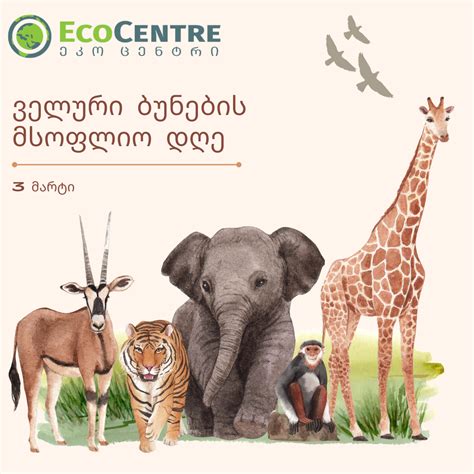 3 მარტი ველური ბუნების მსოფლიო დღეა • Eco Centre