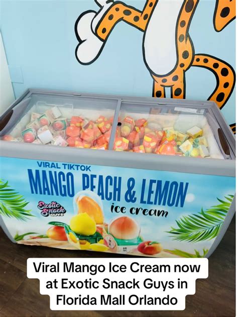 Viral Mango Ice Cream En Florida Mall Tiktok