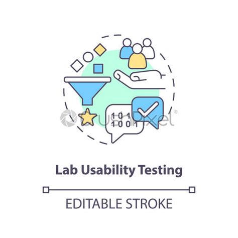 Lab Usability Testing Concept Icon Stock Vector 5445125 Crushpixel