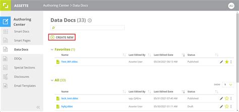 Data Docs [legacy] Assette Support