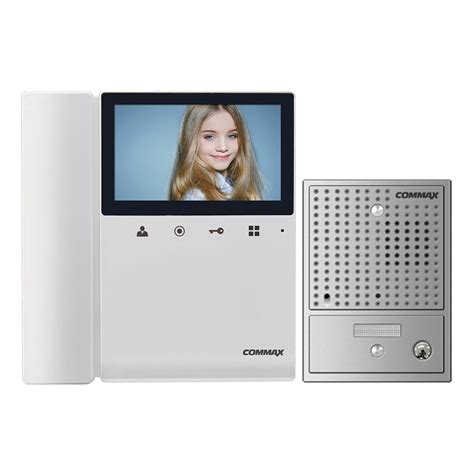 Commax 4 3 Inch Expandable Col Video Intercom Kit With Pinhole Gate St