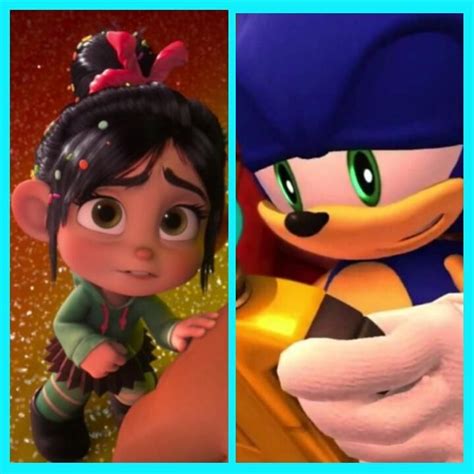 Vanellope Tells Sonic To Go Without Her By Darkmegafan On Deviantart