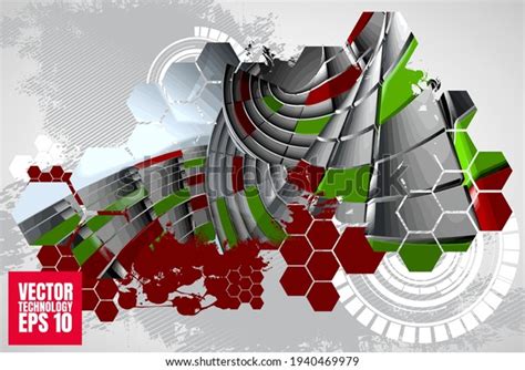 Big Data Connection Complex Data Visual Stock Vector Royalty Free