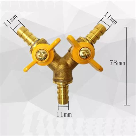11mm Hose Barb Shut Off Ball Valve Pipe Fitting Connector Fuel Gas Water Oil 17 41 Picclick Au