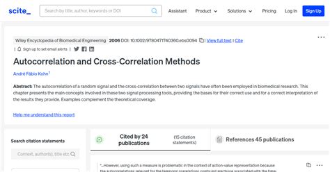 Autocorrelation And Cross‐correlation Methods