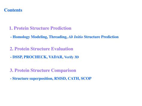 PPT Protein Structure Prediction And Analysis PowerPoint Presentation ID 3698851