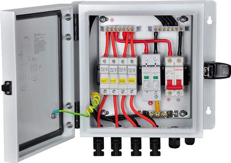 Buy PowGrow PV Combiner Box String Metal Solar Combiner Box With A