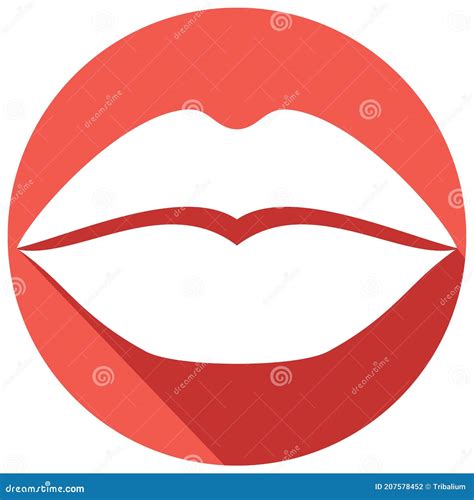 Mouth Flat Icon Stock Vector Illustration Of Beautiful 207578452