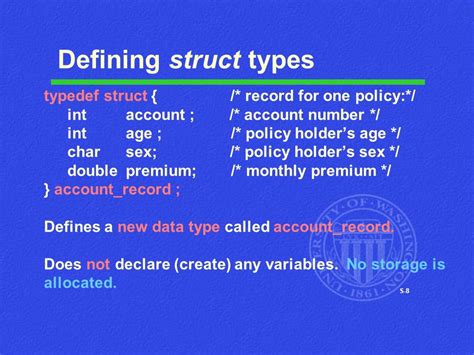 S 1 University Of Washington Computer Programming I Lecture 18 Structures © 2000 Uw Cse Ppt