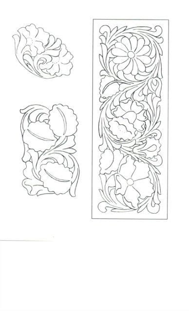 893 Best Leather Tooling Patterns Images On Pinterest Leather Pattern Leather Carving And