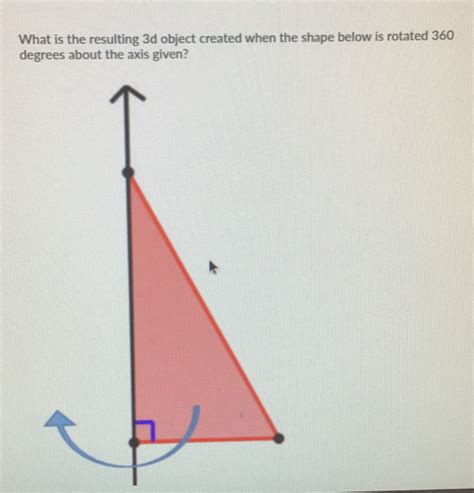 Solved What Is The Resulting 3d Object Created When The Shape Below Is