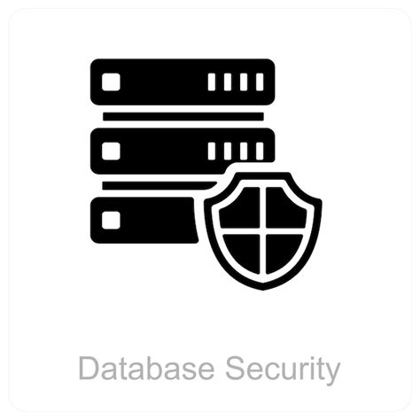 Premium Vector Database Security Icon