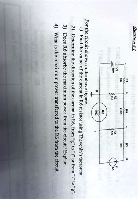 SOLVED Find The Value Of The Current In R Resistor Using Thevenin S Theorem Determine The