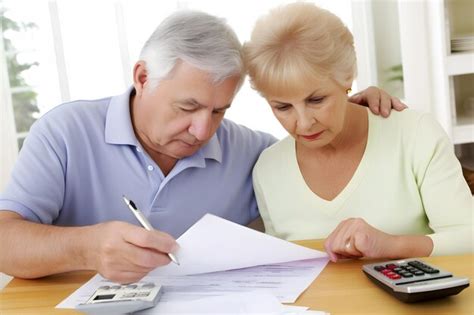 Premium AI Image A Couple Looking At A Calculator And A Calculator