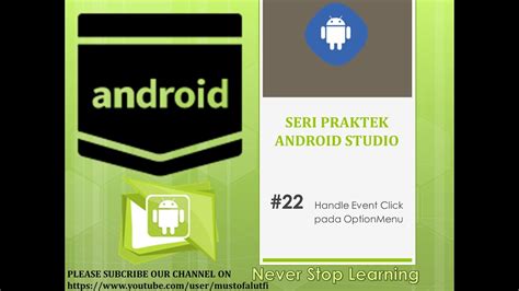 22 handle event click pada optionmenu youtube