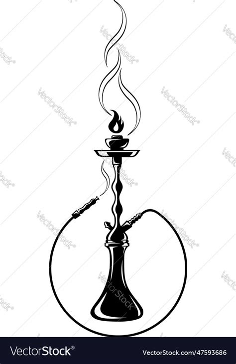 Hookah Royalty Free Vector Image Vectorstock