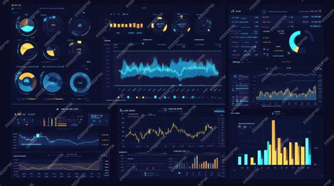 Data Visualization And Analytics Dashboard Premium Ai Generated Image