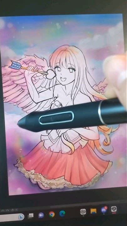 채색의 중요성 💘 초6 초딩 그림러 액정타블렛 그림 드로잉 Art 일러스트 큐피트 Cupid Youtube