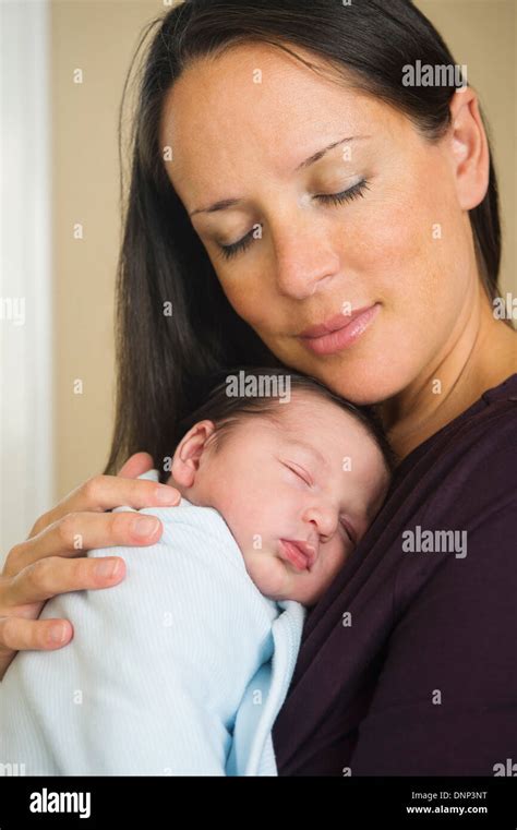 Mother Holding Newborn Baby Hi Res Stock Photography And Images Alamy