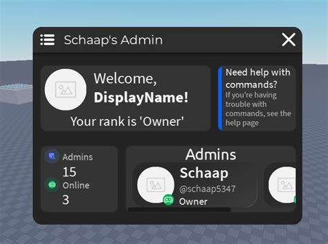 Admin Gui Feedback Creations Feedback Developer Forum Roblox