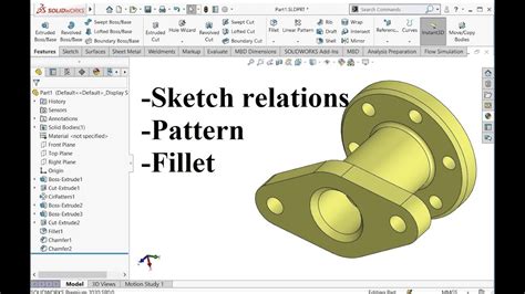 Solidworks Tutorials For Beginners Understand Sketch Relations YouTube