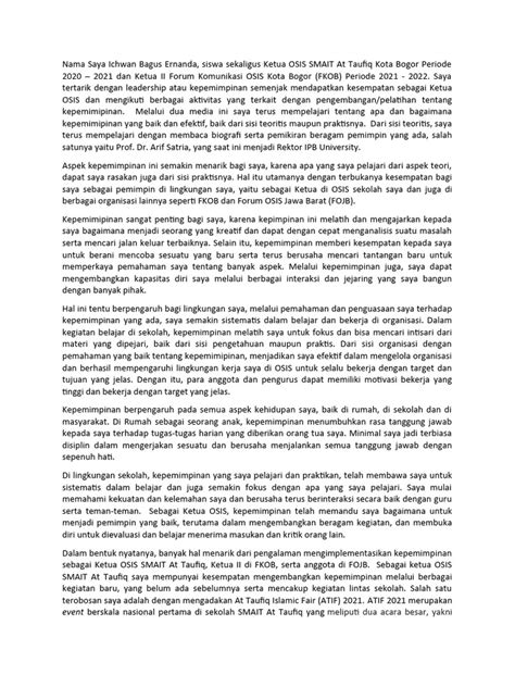 Kepemimpinan Bagi Ichwan Bagus Ernanda Ipb Pdf