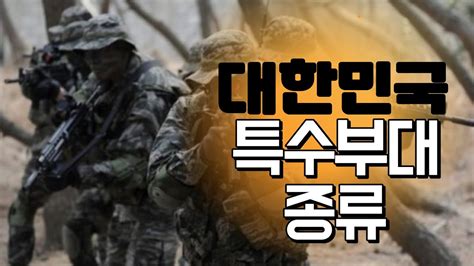우리나라 특수부대 종류 Youtube
