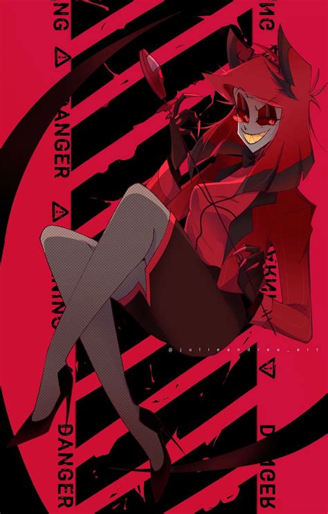 Alastor Hazbin Hotel Art Nouveau Illustration Vivziepop Hazbin Hotel