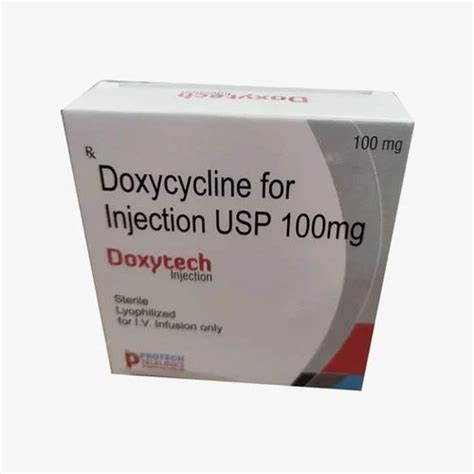 Doxytech Doxycycline Injection Usp 100mg At 550 Vial In Nagpur ID 2853874609397