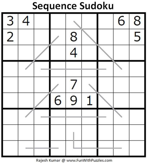 Sequence Sudoku Puzzle Fun With Sudoku 277