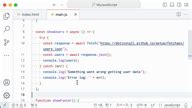 関数式で書き換えてみよう JavaScript入門 fetch API編 プログラミングならドットインストール