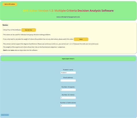 Ordinal Priority Approach Opa