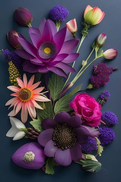 Premium Ai Image Flower Patterns Generative Ai