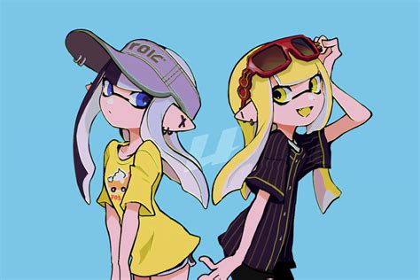 Inkling Player Character And Inkling Girl Splatoon Drawn By Imaikuy Danbooru