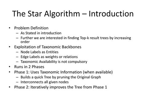 Ppt Star Steiner Tree Approximation In Relationship Graphs