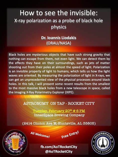 How To See The Invisible X Ray Polarization As A Probe Of Black Hole Physics Astronomy On Tap