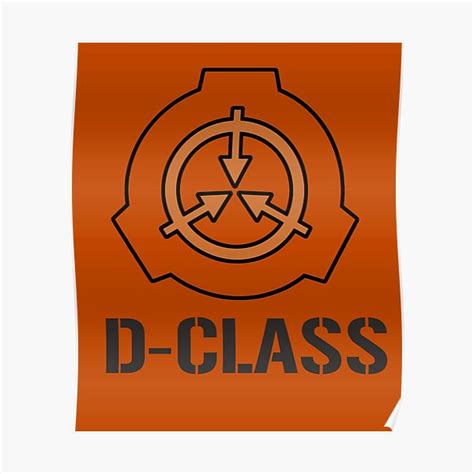 SCP Foundation D Class Poster By Rebellion 10 Redbubble