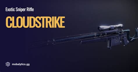 Cloudstrike Stats Exotic Perk Catalyst And More Mobalytics