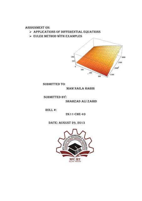 Differential Equations Lecture Non Homogeneous Linear Differential Equations Ppt
