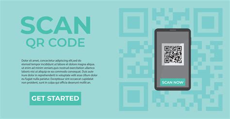 Qr Code Scan Service Banner Verification Concept 3d Hand With