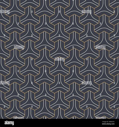 Abstract Seamless Pattern Modern Stylish Texture Striped Geometric Tiles With Triple Weaving