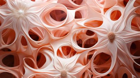 Absract Dynamic Organic Background Biomorphic Design Free Form Surface