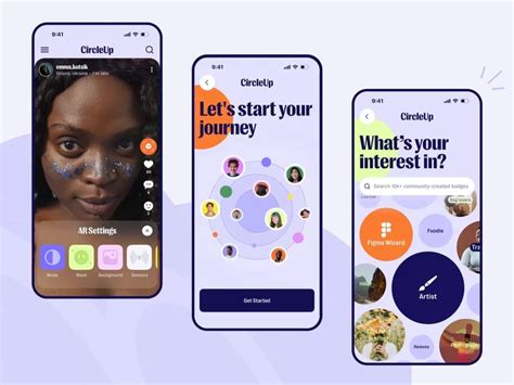 Ar Based Social Network App In 2024 App Interface Design App Ui Design Web Design Tips