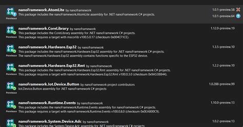 Nanoframework Corelibrary Preview Is Not Compatible With